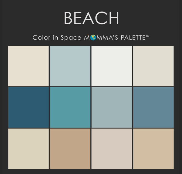 Beach MOMMA's Paint Color Palette Consultation – Color in Space